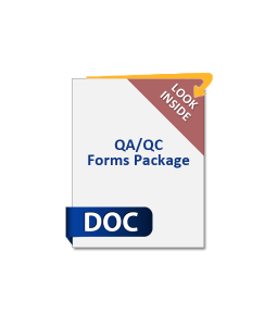 QA/QC Forms Package | Quality & Safety Plans | First Time Quality