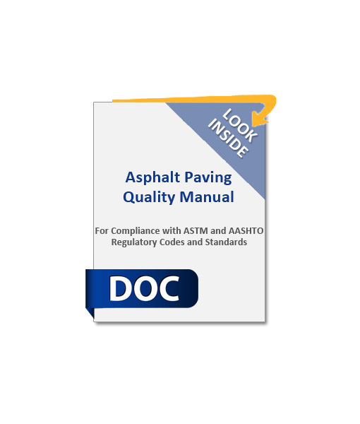 Asphalt Paving Company Quality Manual - Quality and Safety Plans ...