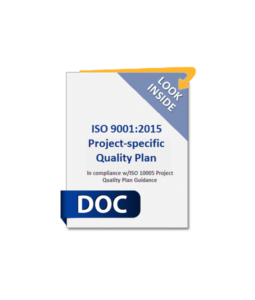 ISO 9001/10005 Comprehensive Design Engineering Project Quality Plan | Quality & Safety Plans ...